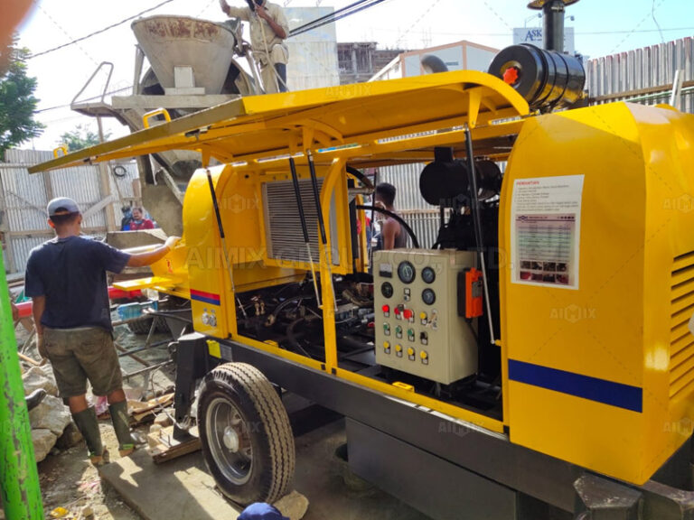 Jual Pompa Beton (Concrete Pump) Di Indonesia - Aimix Group In Indonesia