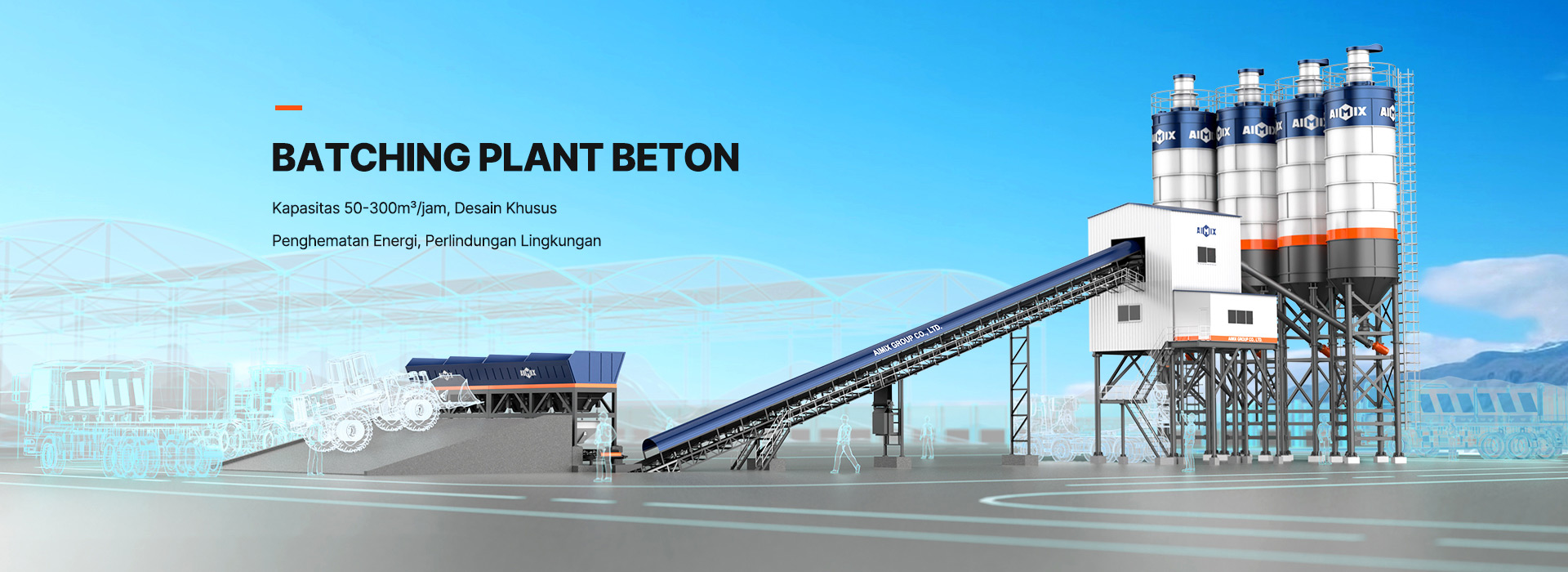 Jual Batching Plant Beton Di Indonesia - PT. AIMIX GROUP INDONESIA